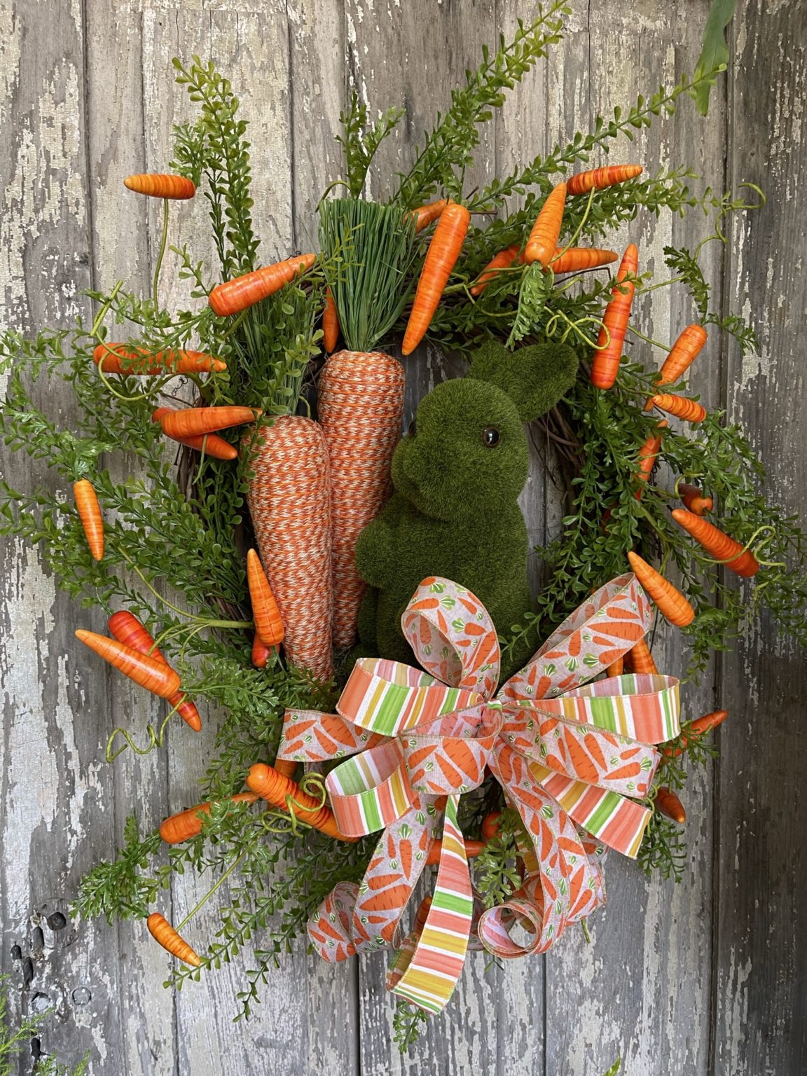 Bunny Carrot Easter Wreath . Kelea's Design School