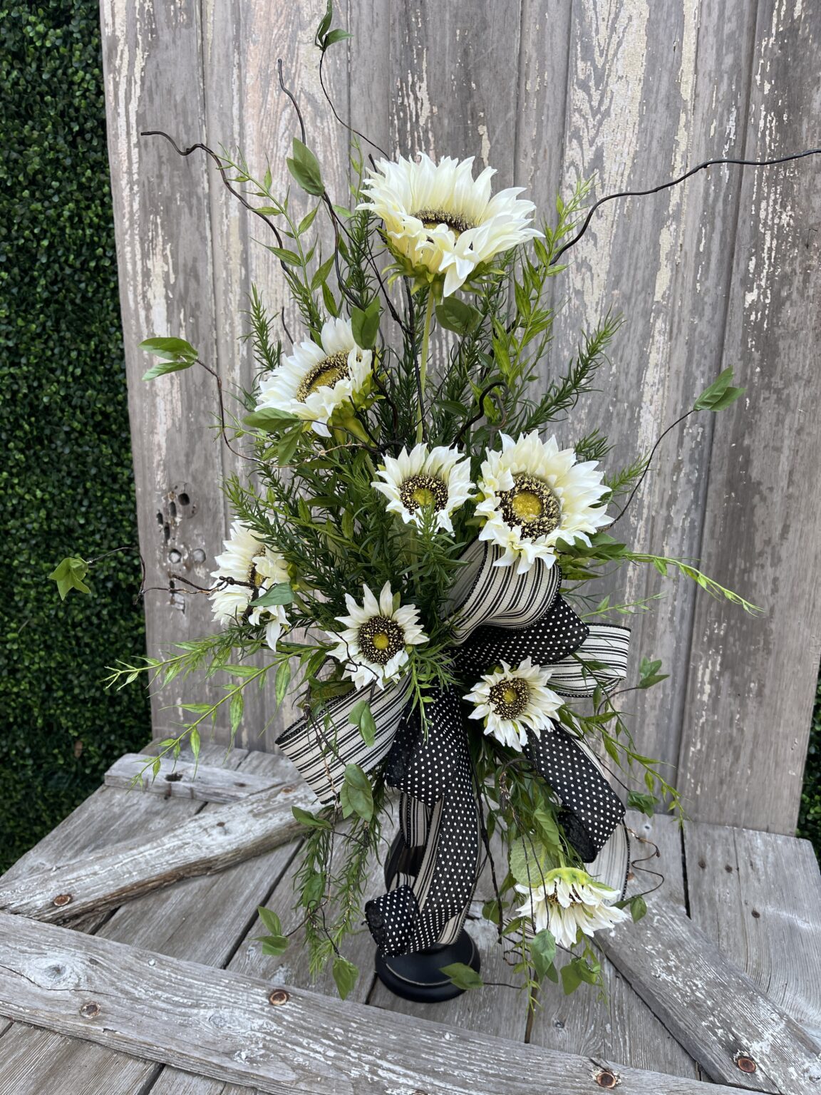 Sunflower Candlestick Floral Arrangement . Kelea's Design School