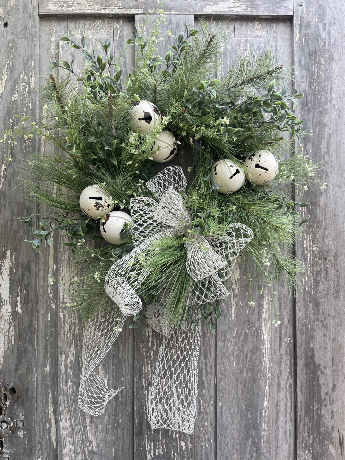 Cozy Christmas Rustic Bell Wreath . Kelea's Design School