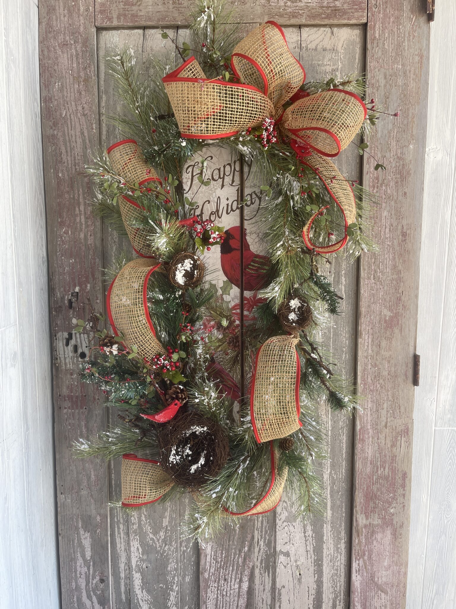 Rectangle Cardinal Wreath Kit . Kelea's Design School